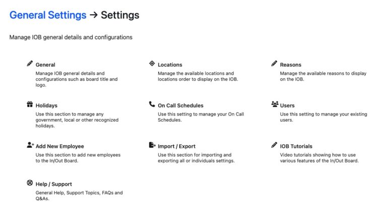 In/Out Board App – Employee Status Board. Track employee In/Out Status ...